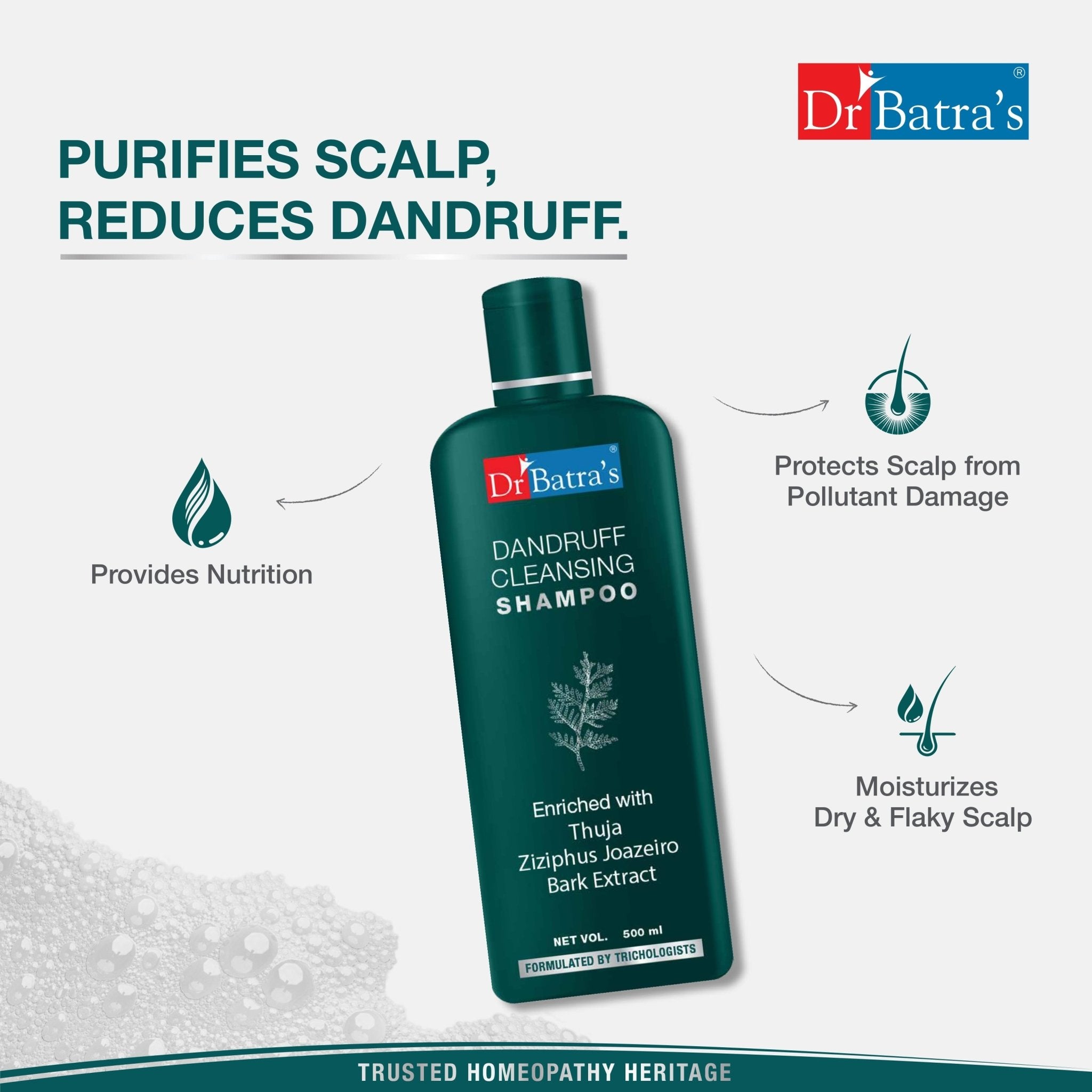 Buy Dandruff Cleansing Shampoo Enriched With Thuja - Dr Batras – Dr Batra's