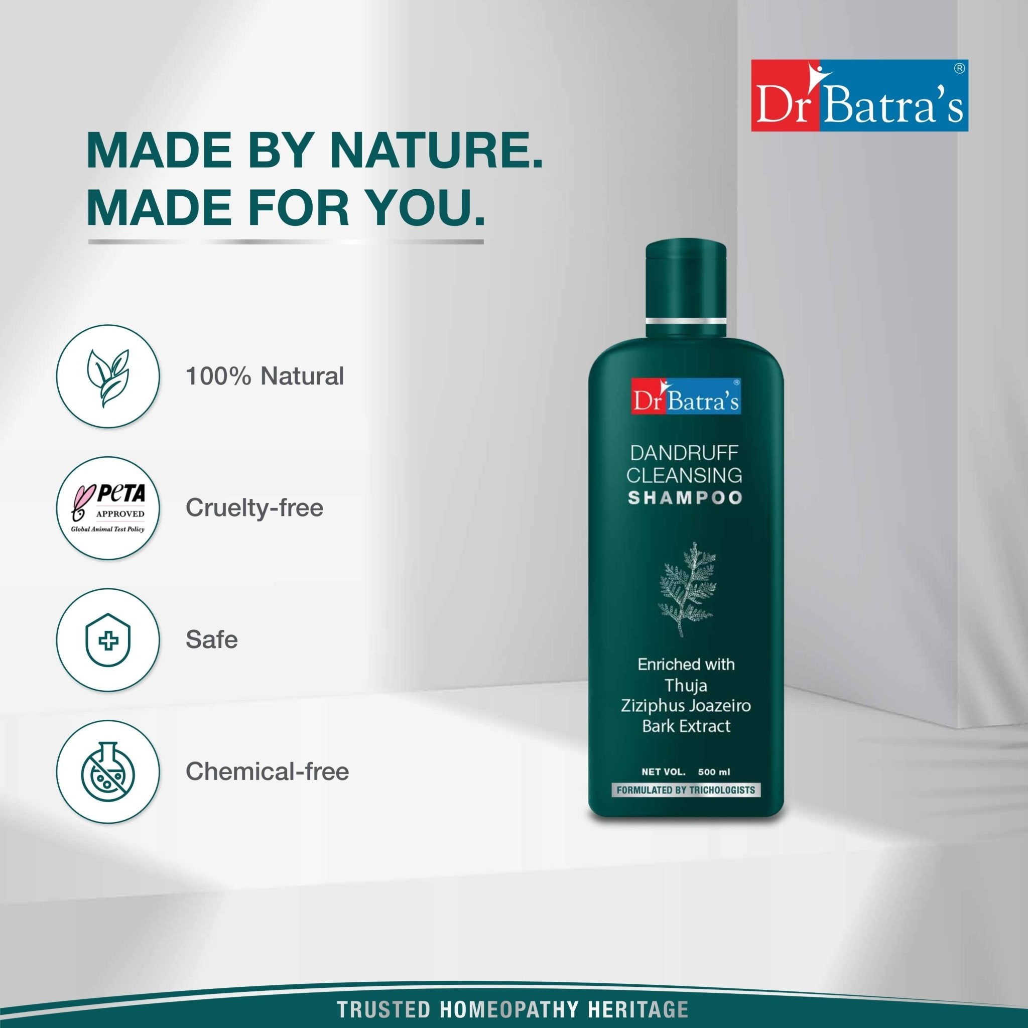 Buy Dandruff Cleansing Shampoo Enriched With Thuja - Dr Batras – Dr Batra's